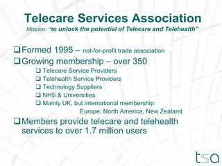 Trevor Single - Telecare & Telehealth in the UK | PDF