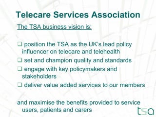 Trevor Single - Telecare & Telehealth in the UK | PDF