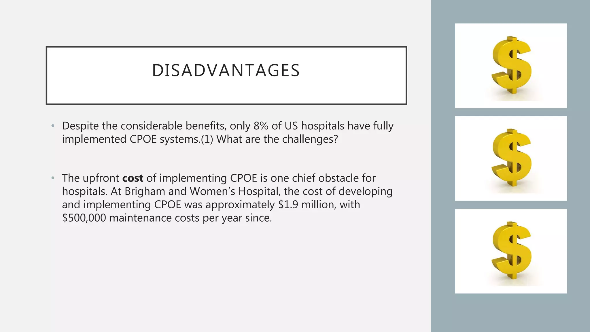 Computerized physician order entry (CPOE) | PPTX