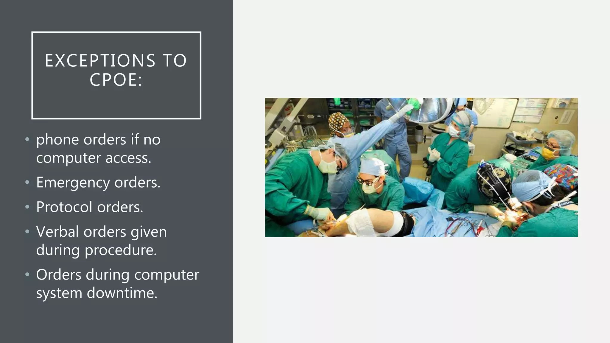 Computerized physician order entry (CPOE) | PPTX