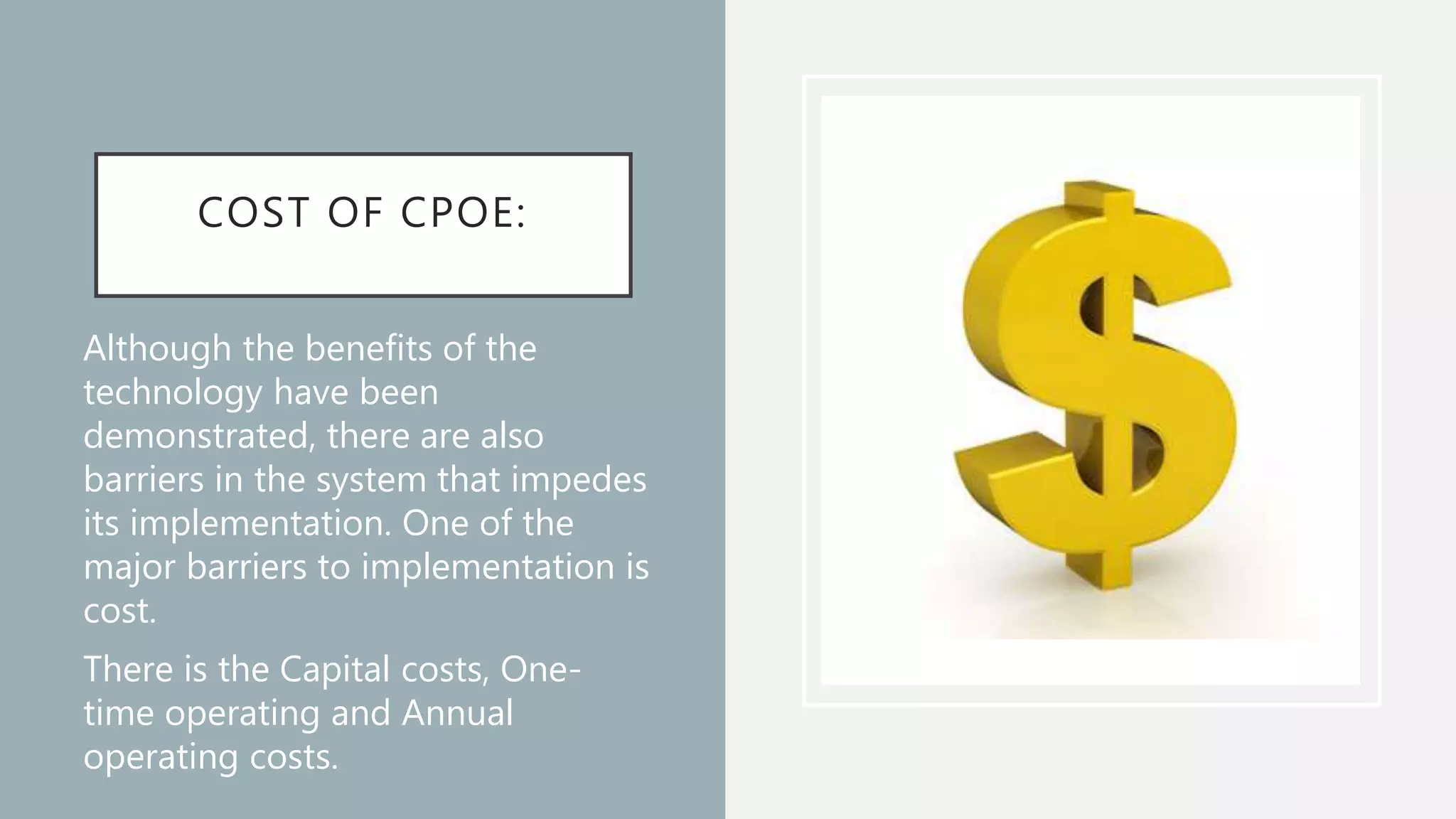 Computerized physician order entry (CPOE) | PPTX