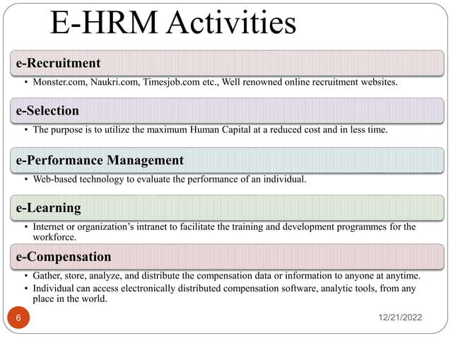E-HRM presentation.pptx | Internet | Computing
