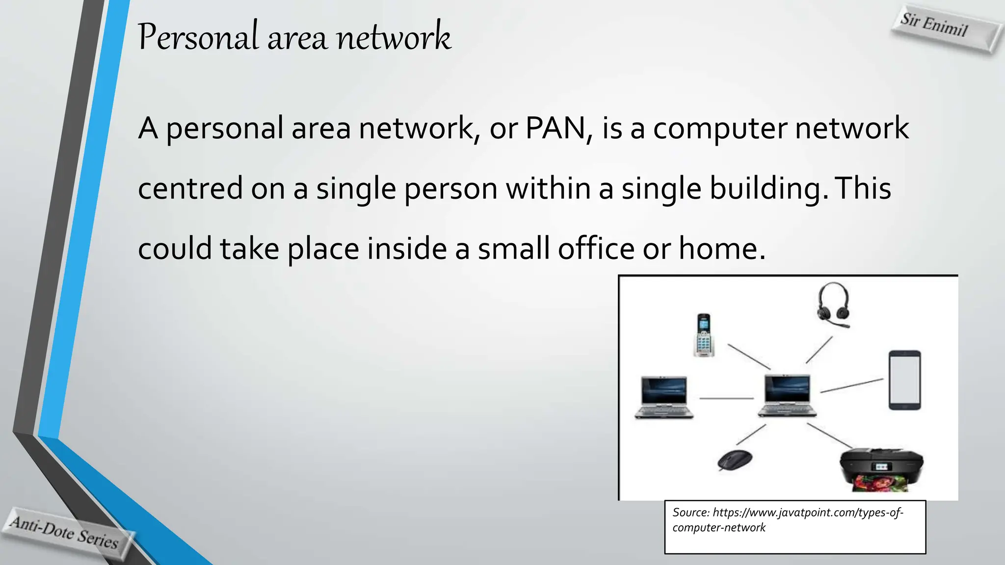 E Ict Types Of Computer Networks 1 Anti Dote Series Pptx
