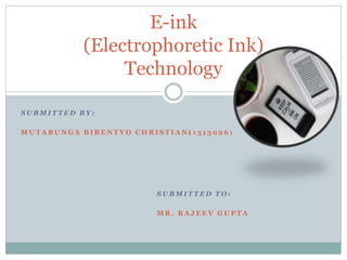 E-ink | PPTX