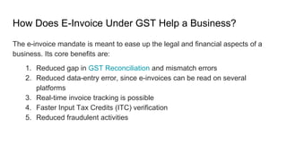 E-invoice Mandate: E-invoicing Changes, Exemptions, Documents ...