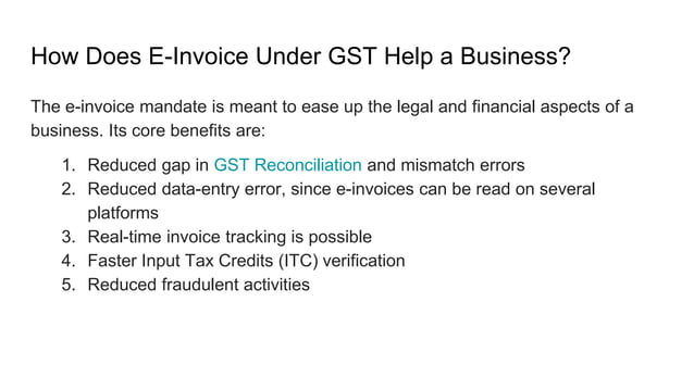 E-invoice Mandate: E-invoicing Changes, Exemptions, Documents ...