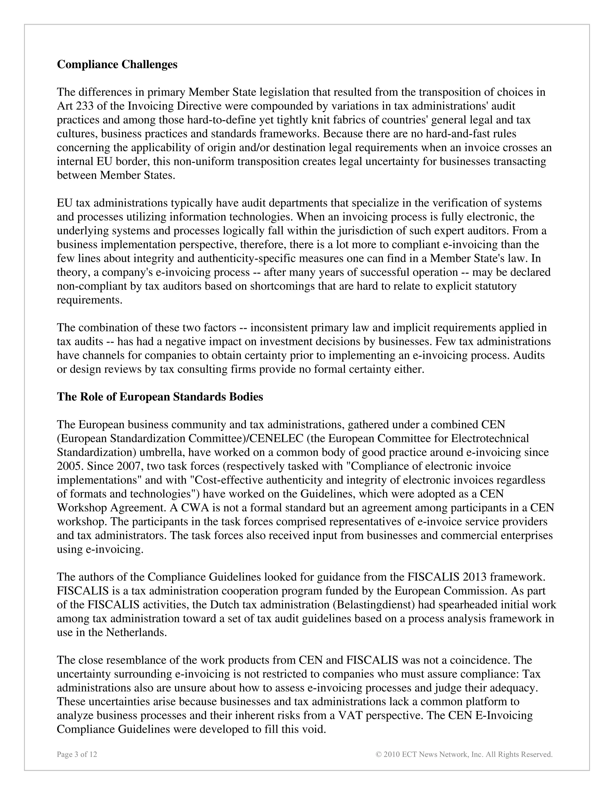 E Invoicing Compliance Guidelines Special Report | PDF