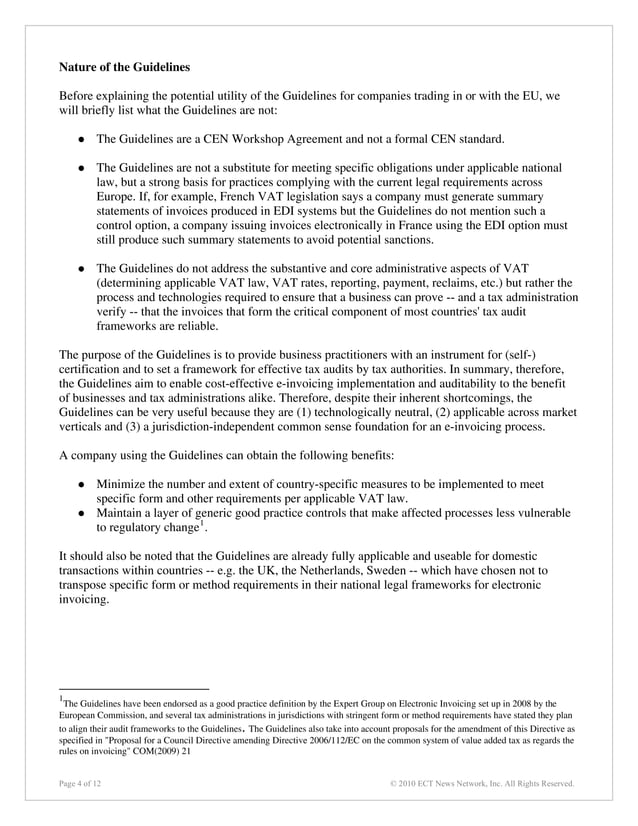E Invoicing Compliance Guidelines Special Report | PDF