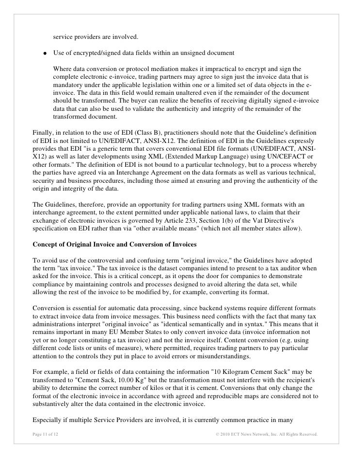 E Invoicing Compliance Guidelines Special Report