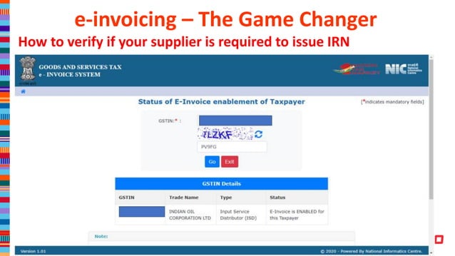 e-invoicing - The Game Changer | PPT