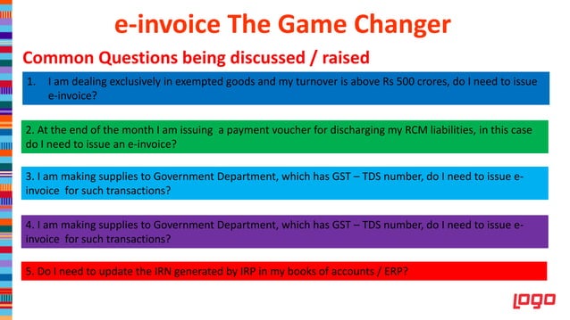 e-invoicing - The Game Changer | PPT