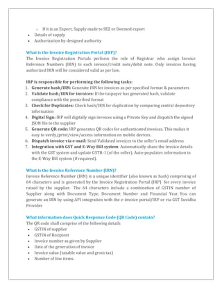 e-Invoicing under GST | PDF