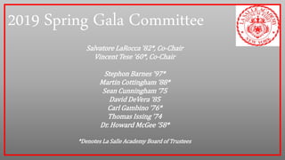 La Salle Spring 2019 - 28th Annual Gala E-Journal | PPTX