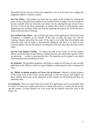 E-Justice: The Road Map | PDF