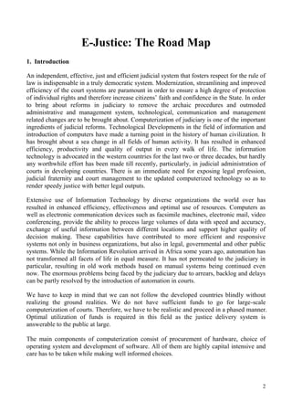 E-Justice: The Road Map | PDF