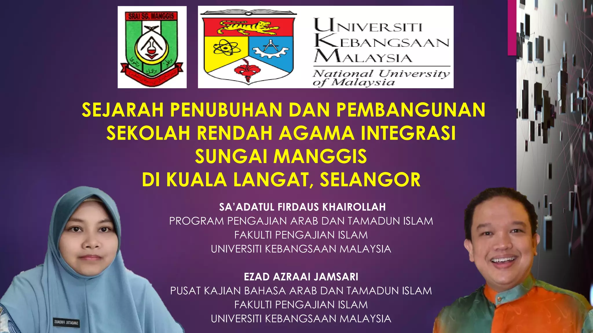 Sejarah Penubuhan dan Pembangunan Sekolah Rendah Agama Integrasi Sungai Manggis di Kuala Langat ...