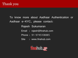 Full Stack Aadhaar eKYC Solution | PDF