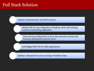 Full Stack Aadhaar eKYC Solution | PDF