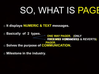 E launch of Pager | PPTX