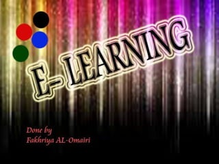 E learning | PPT