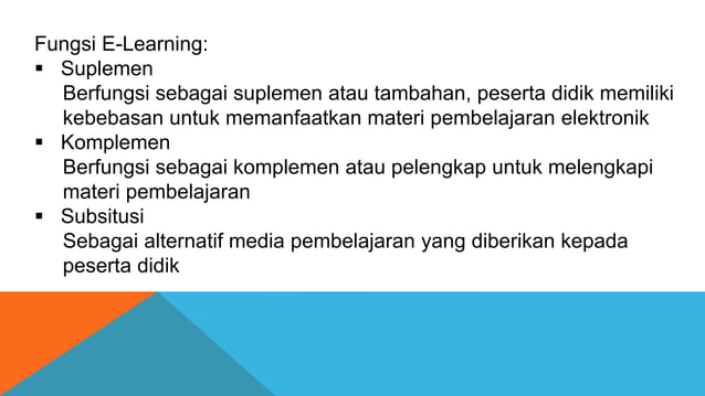 Materi E-Learning | PPTX