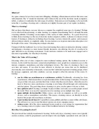 E learning | DOCX