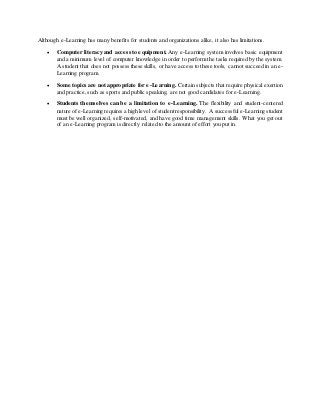 E learning | DOCX
