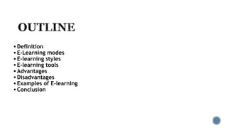 E-Learning presentation by Soukaina Kouihi | PPTX