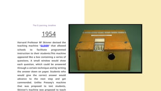 Presentation on Historical Development of E- Learning.pptx | Free Download