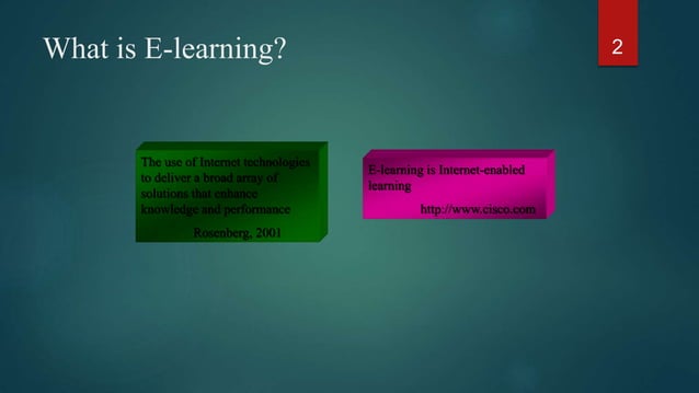 E learning for education | PPT | Internet | Computing