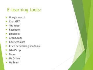E-Learning-for-Education and its importance | PPT