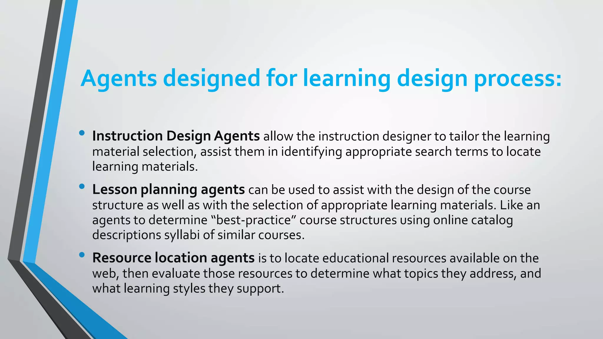 E learning agents | PPT