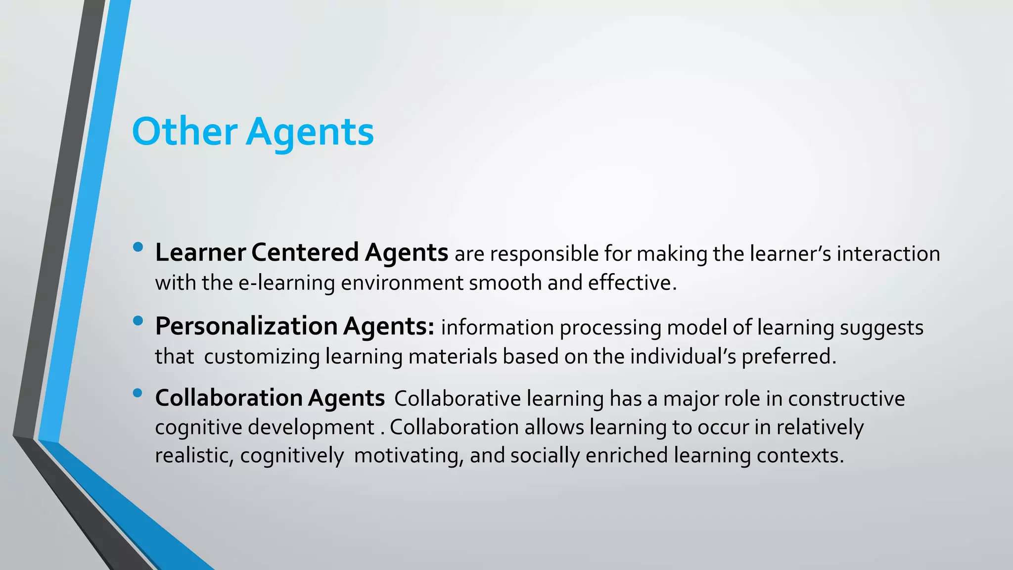 E learning agents | PPT