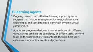 E learning agents | PPTX