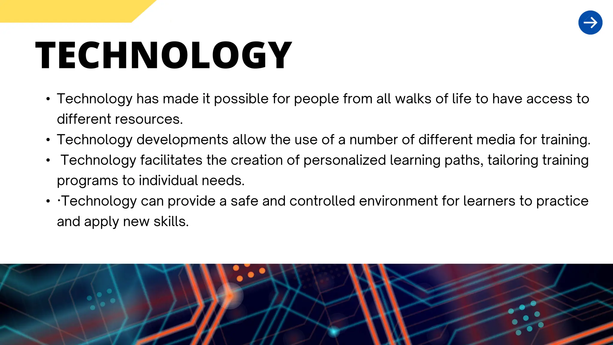 E-LEARNING AND USE OF TECHNOLOGY IN TRAINING.pptx