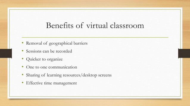 E learning and virtual classroom 1 | PPTX