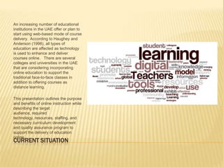 E learning as an alternative method | PPTX