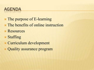 E learning as an alternative method | PPTX