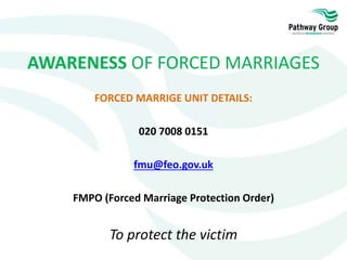 E-LEARNING: Awareness of Forced Marriages | PPT