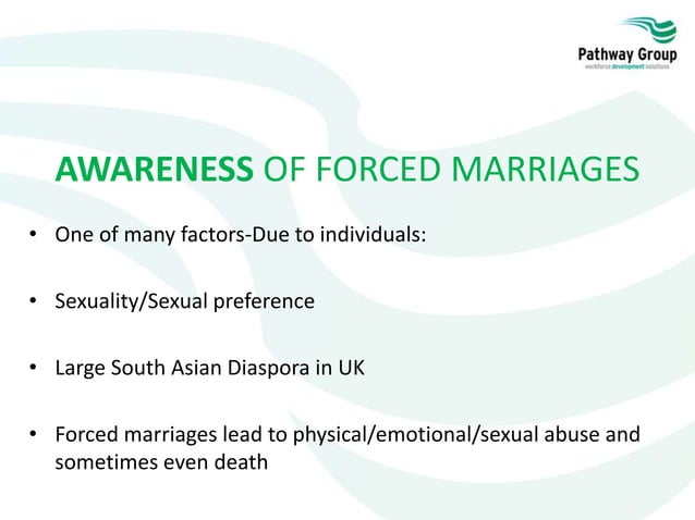E-LEARNING: Awareness of Forced Marriages | PPT