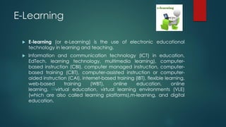 E learning, b- m-learning | PDF