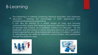 E learning, b- m-learning | PDF