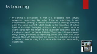 E learning, b- m-learning | PDF