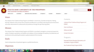 Non-Traditional Study Program | PPT