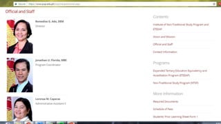 Non-Traditional Study Program | PPT