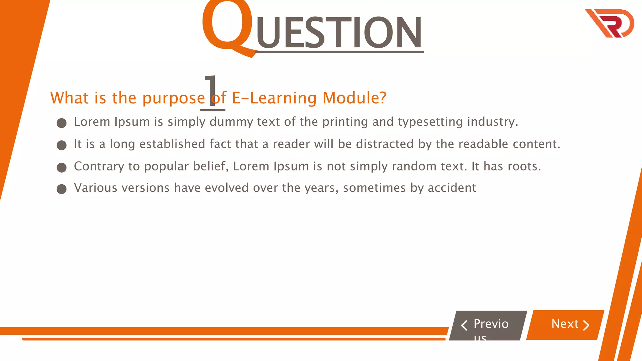 E-Learning and Quiz Template / Mockup with Animations | PPT