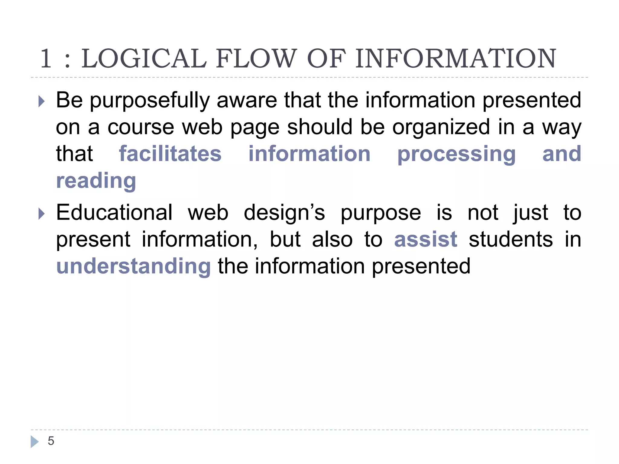 E learning design principles | PPTX | Web Design and HTML | Internet