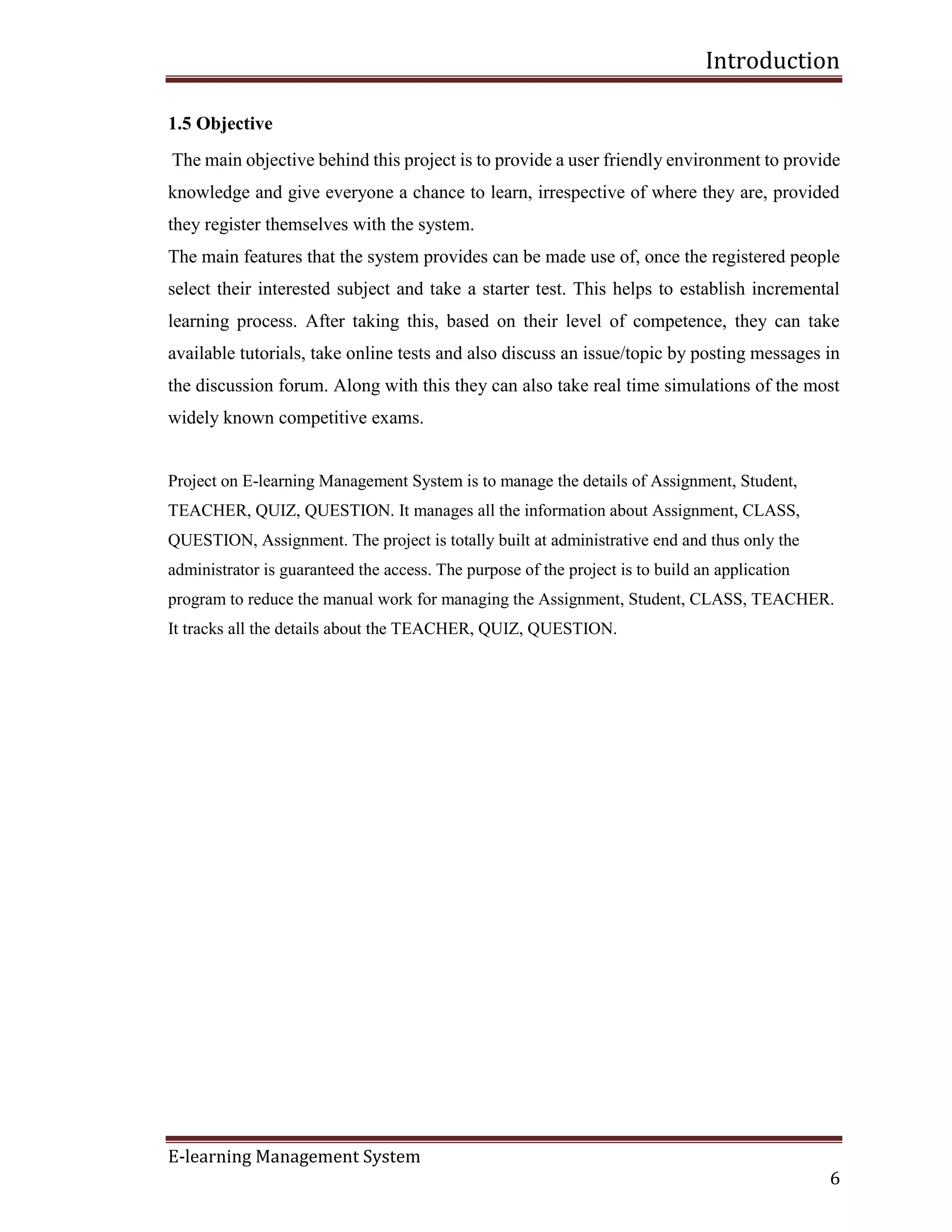 E learning project report (Yashraj Nigam) | PDF