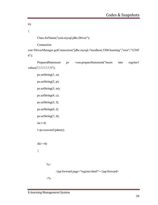 E learning project report (Yashraj Nigam) | PDF | Web Development | Internet