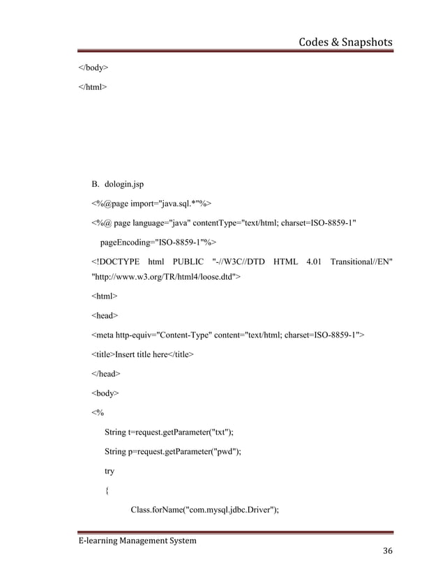 E learning project report (Yashraj Nigam) | PDF | Web Development ...
